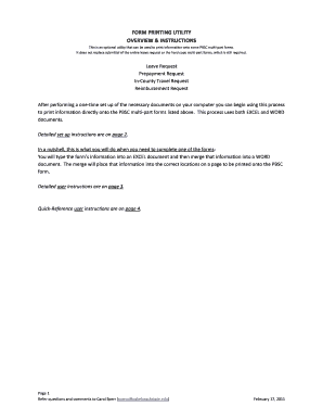 Fillable Online palmbeachstate FORM PRINTING UTILITY OVERVIEW ...