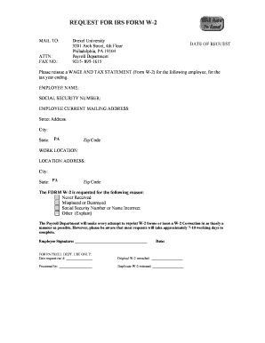Fillable Online drexel 9215 895 1615 form Fax Email Print - pdfFiller