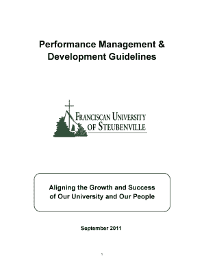 Fillable Online Performance Management & Development Guidelines Fax ...