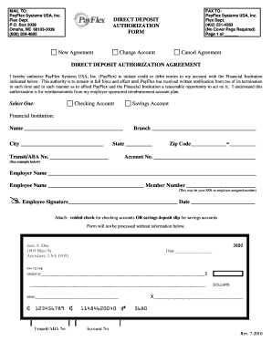 Fillable Online princeton PayFlex Expense Account Direct Deposit Form ...