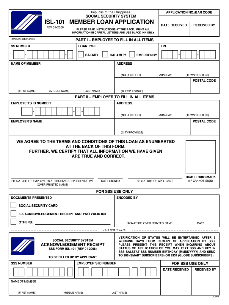 Sss Loan Application Form Fill Out Sign Online DocHub