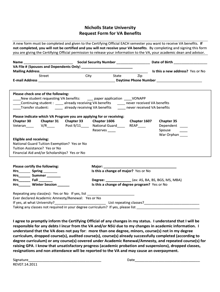 Fillable Online VA Benefits Request Form Fax Email Print - pdfFiller