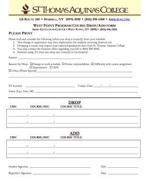 Fillable Online stac stac drop add form Fax Email Print - pdfFiller