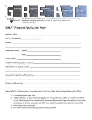 Fillable Online Application form (pdf) Fax Email Print - pdfFiller