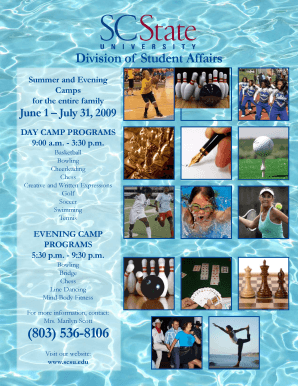 Fillable Online scsu Camp Flyer.pmd - South Carolina State University - scsu Fax Email Print ...