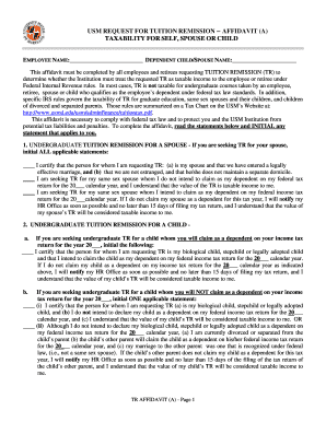 Fillable Online salisbury Usm request for tuition remission affidavit - Frostburg State ...
