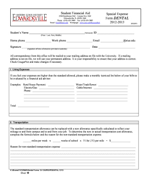 Fillable Online siue Form DENTAL - SIUE Web Radio - siue Fax Email ...