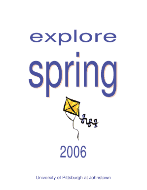 Fillable Online pitt Spring 06 NC bro - University of Pittsburgh - pitt ...
