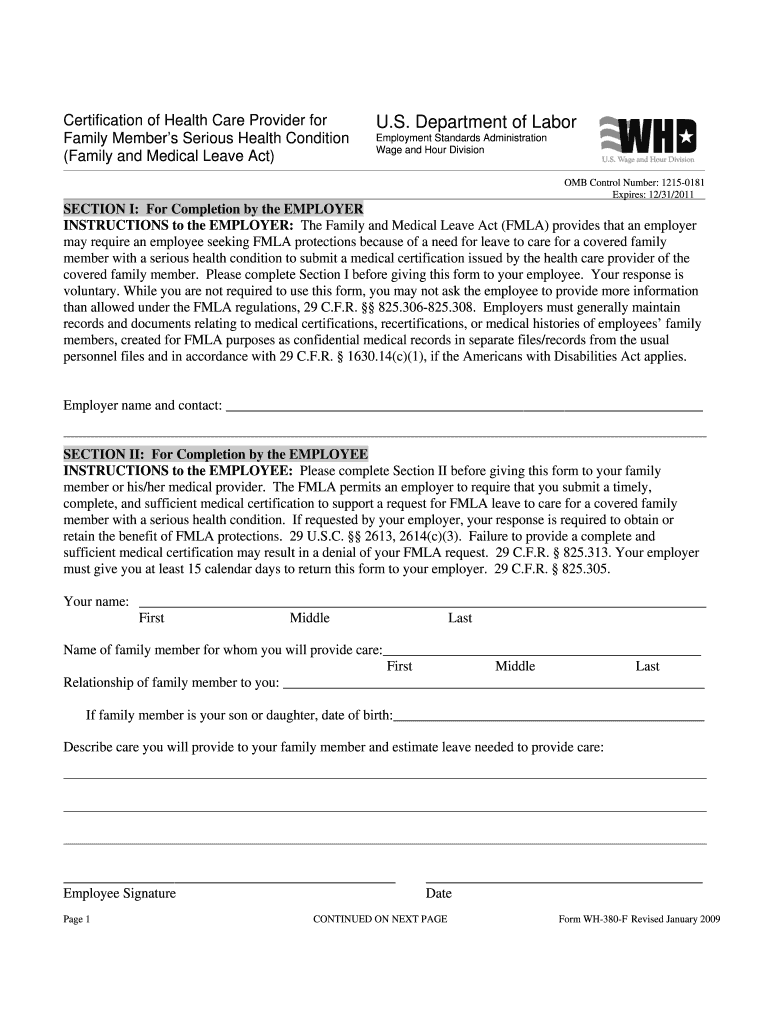 Fillable Online Application for Family Medical Leave Form Fax Email ...