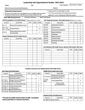 Fillable Online usm maine Minor/Concentration/Certificate/etc Fax Email ...