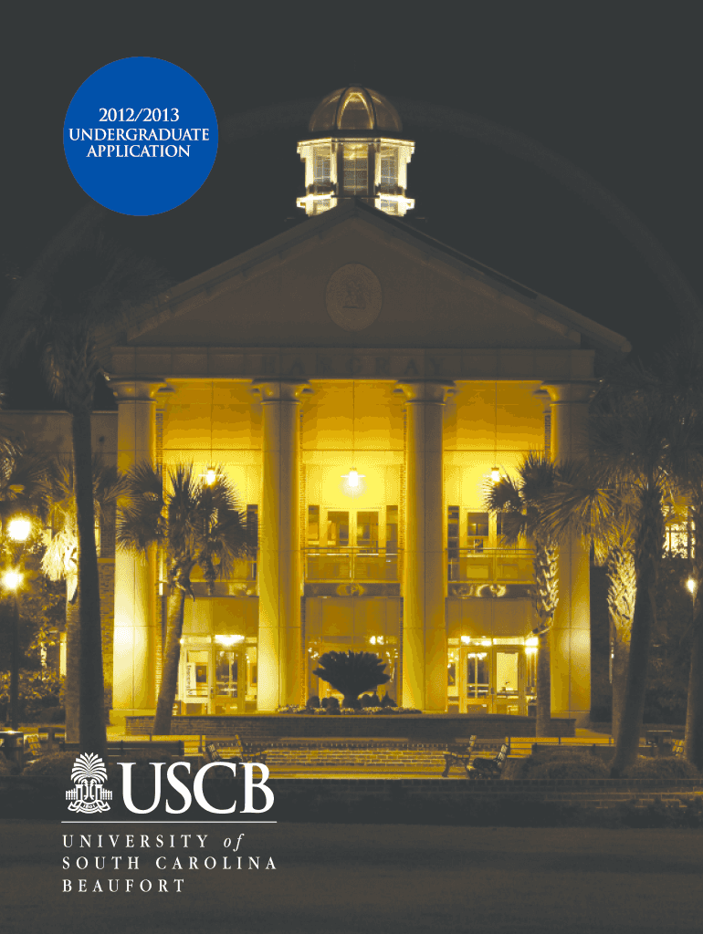 Fillable Online University of South Carolina Beaufort Undergraduate ...