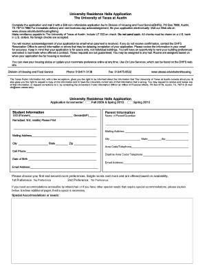 Fillable Online utexas dhfs utexas form Fax Email Print - pdfFiller