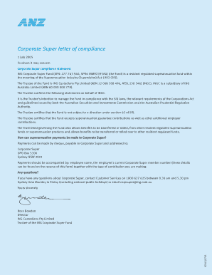 Fillable Online Choice of Superannuation Fund Fund nomination form - ANZ Fax Email Print - pdfFiller