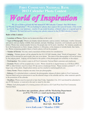 Fillable Online FIRST COMMUNITY NATIONAL BANK Fax Email Print - pdfFiller