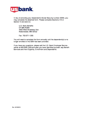 Fillable Online Form - US Bank Fax Email Print - pdfFiller