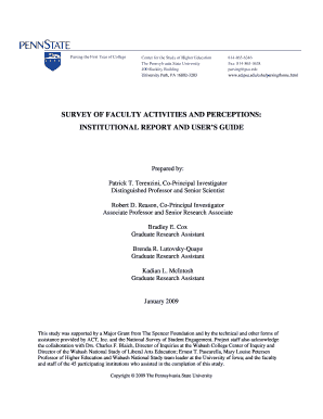 Fillable Online uwyo Survey of faculty activities and perceptions - University of Wyoming - uwyo ...