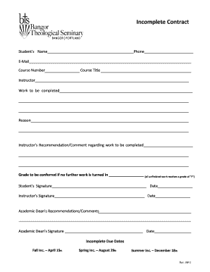 Fillable Online bts Incomplete Contract Fax Email Print - pdfFiller