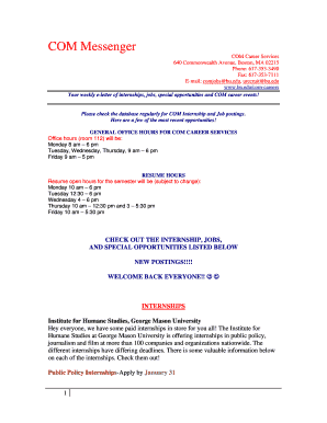 Fillable Online bu COM Messenger 012510. Class Registration Form - bu ...