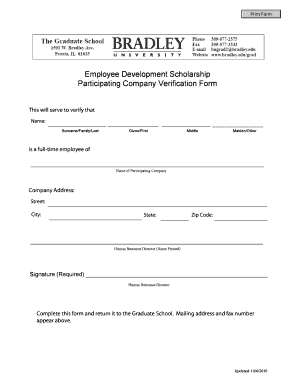 Fillable Online bradley Download the Participating Company Verification ...