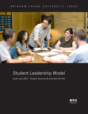 Fillable Online byui Student Leadership Model - Brigham Young ...