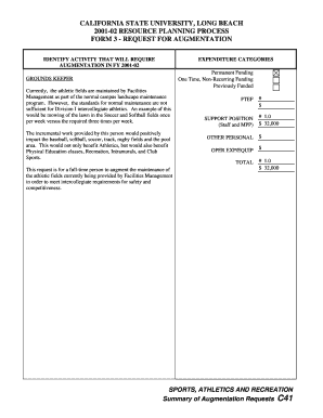 Fillable Online csulb 40-SAR Form 3 Consolidated 01-02.doc - csulb Fax ...
