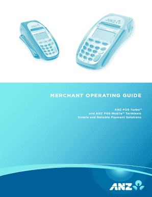 Fillable Online ANZ POS Turbo Plus Operating Guide Fax Email Print ...