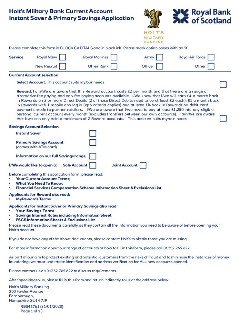 Fillable Online Current Account Application Form Fax Email Print ...
