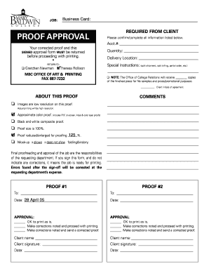 Fillable Online mbc PROOF APPROVAL - mbc Fax Email Print - pdfFiller
