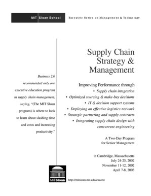 Fillable Online web mit Supply Chain Strategy & Management - MIT - M ...