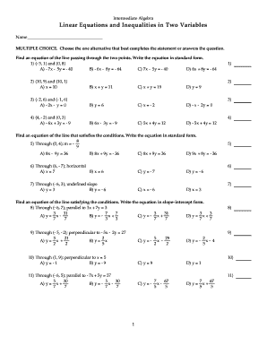 Fillable Online mdc Linear Equations and Inequalities in Two Variables ...