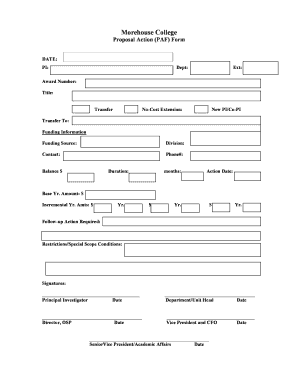 Fillable Online morehouse Proposal Transfer Form.doc - morehouse Fax ...