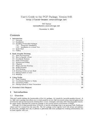 Fillable Online Users Guide to the PGF Package, Version 0 Fax Email ...