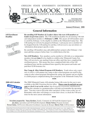 Fillable Online extension oregonstate 4-H JanuaryFebruary2008.pub ...