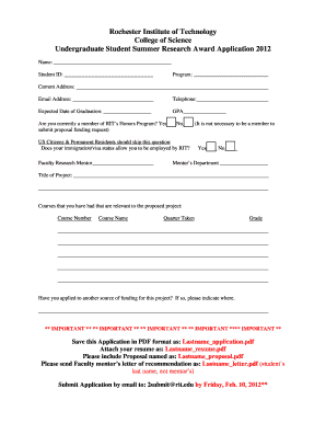 Fillable Online rit Application .pdf - Rochester Institute of ...