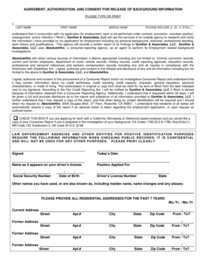Fillable Online rit AGREEMENT, AUTHORIZATION, AND CONSENT FOR RELEASE ...