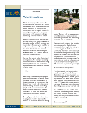 Fillable Online rollins CDC Walkability Audit Tool - rollins Fax Email ...