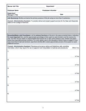 Fillable Online usu Position Description Questionnaire (PDQ) - Utah ...