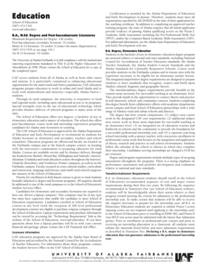 Fillable Online uaf Degree and Post-baccalaureate Licensures - uaf Fax ...