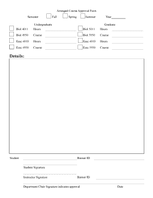 Fillable Online ucmo Request for Arranged Course Form Fax Email Print - pdfFiller