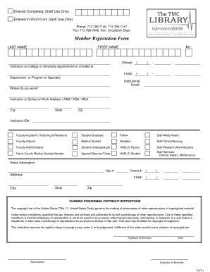 Fillable Online uh Member Registration Form Fax Email Print - pdfFiller