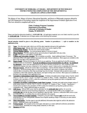 Fillable Online unomaha Application Form.doc - unomaha Fax Email Print ...