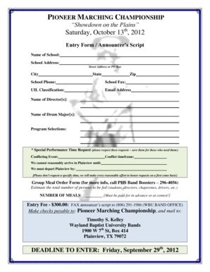 Fillable Online wbu Entry Form - Wayland Baptist University - wbu Fax ...