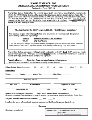 Printable Registration Form - Wayne State College - Wsc - Fill and Sign ...