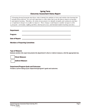 Spring Assessment Retreat - Fill and Sign Printable Template Online