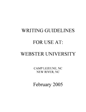 Fillable Online webster APA Guidelines PDF - Webster University Fax ...