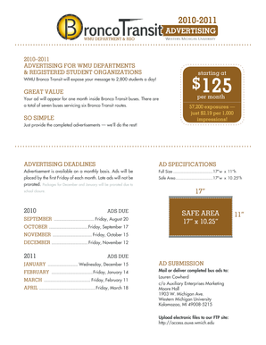 Fillable Online wmich WMU DEPARTMENT & RSO - wmich Fax Email Print ...