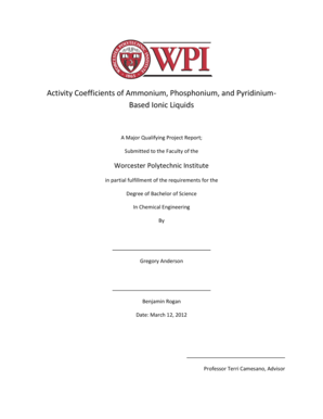 Fillable Online wpi Based Ionic Liquids - Worcester Polytechnic Institute - wpi Fax Email Print ...