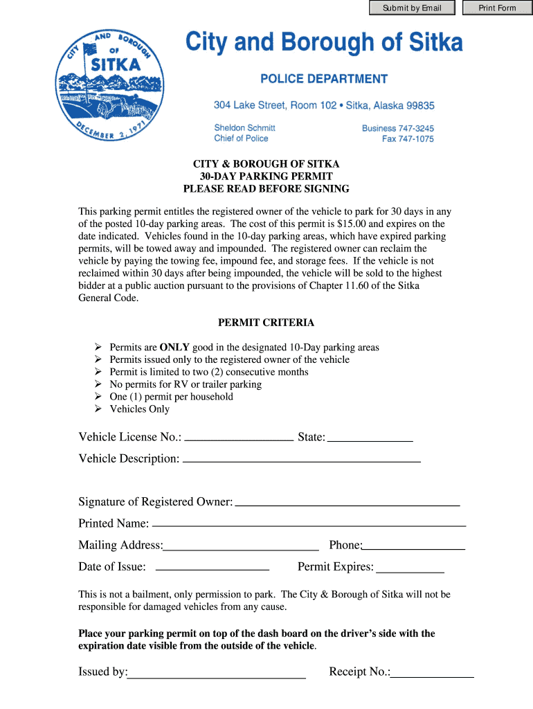 Fillable Online Vehicle License No.: State: Vehicle Description ...