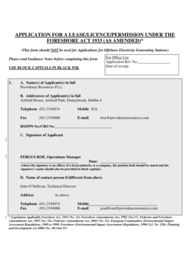 Fillable Online MGE0282 Providence Kisk Bank Foreshore Application Form ...