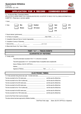 Fillable Online Combined Event Application Form Fax Email Print - pdfFiller